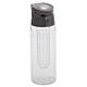 FRUTELLO sports bottle 700 ml with infuser, grey/transparent | Promolog